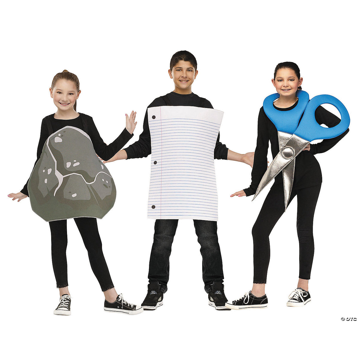Kids Rock, Paper, Scissors Group Costumes – Spooky Costumes